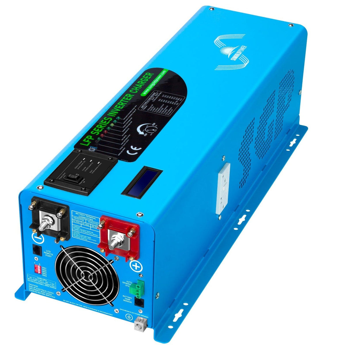 Sungold Power 6000W DC 24V/ 48V Split Phase Pure Sine Wave Inverter Wi ...