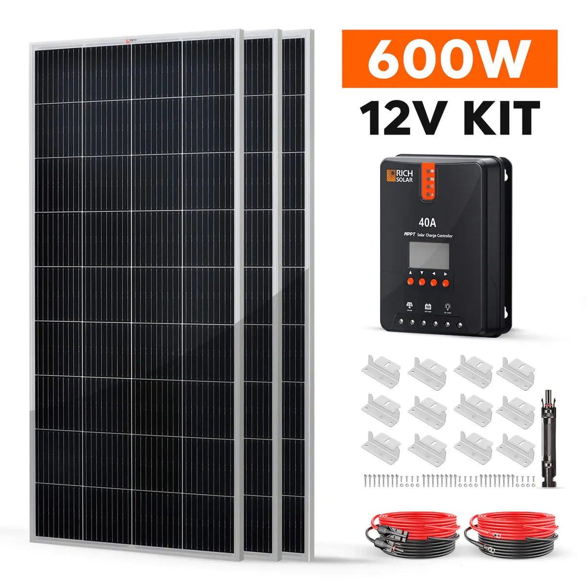 Buy Rich Solar 600 Watt Solar Kit | 3 High-Efficiency Panels — My ...